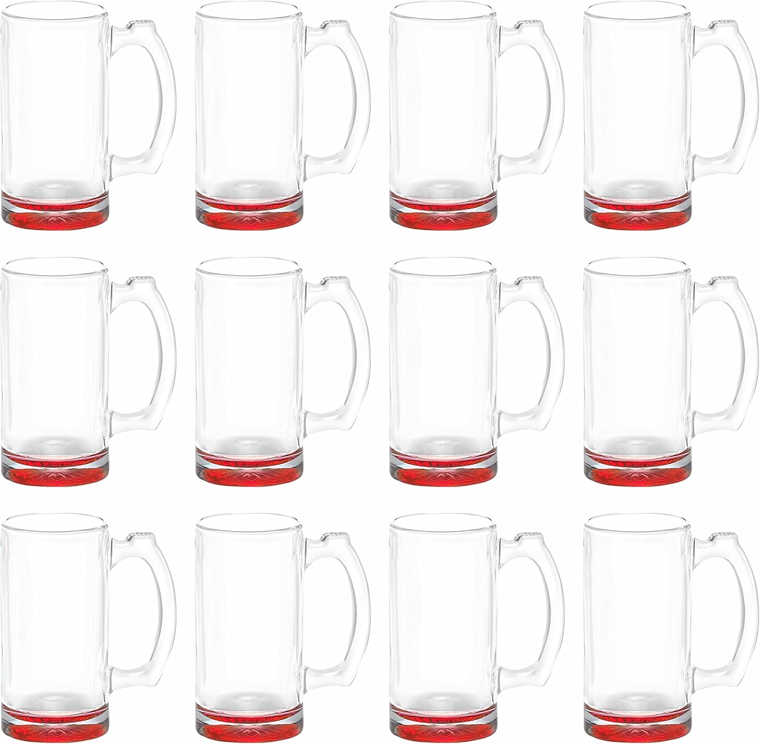 Amazon.com | 12 Libbey Beer Mugs Set, 12 oz. - Groomsmen Glassware ...