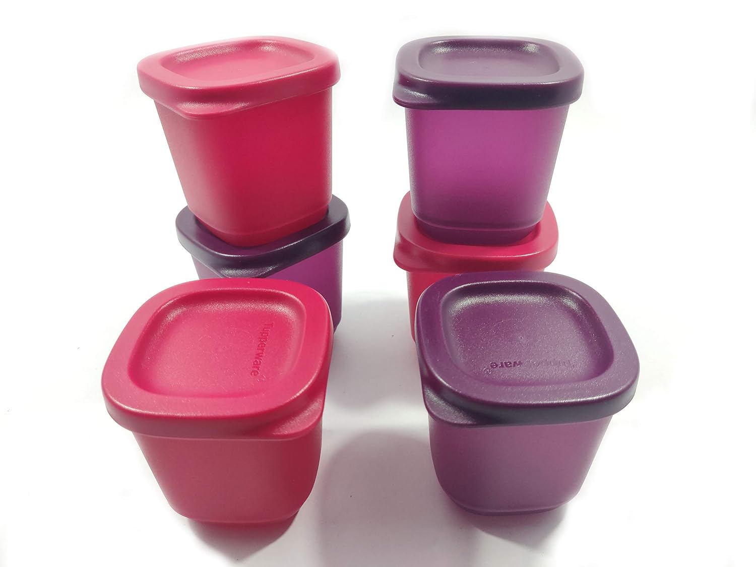 Buy Tupperware Cubix Mini Take Away Plastic Container Set, 110 ml (Set ...