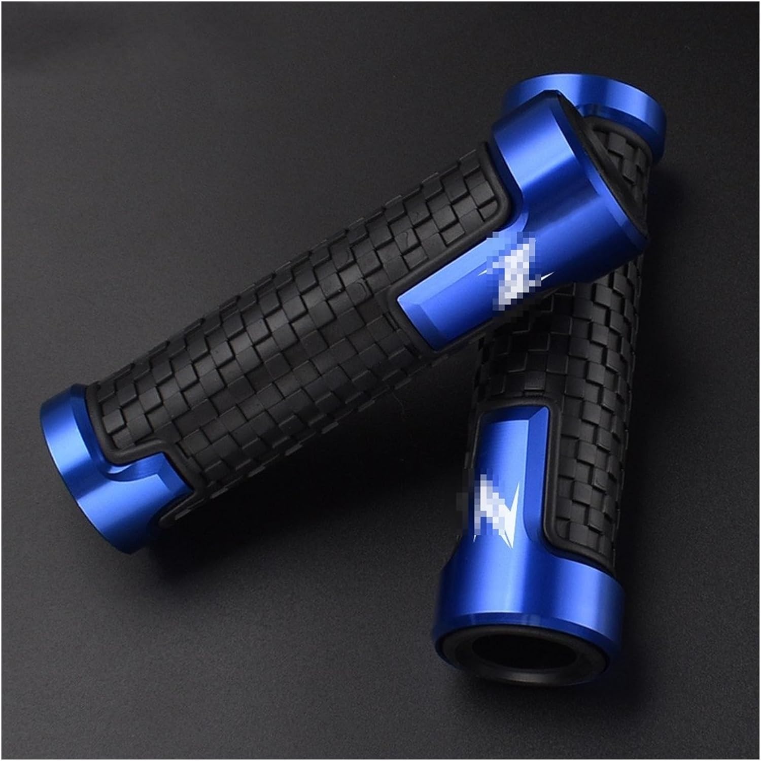 Motorcycle Handlebar Motorcycle 22mm CNC Aluminum Rubber Gel Handle Bar ...