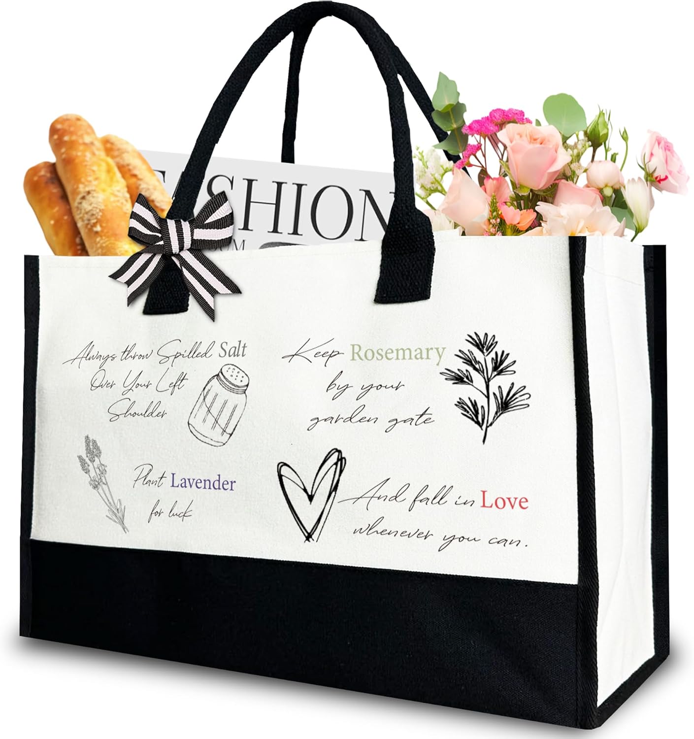Amazon.com: Gezred Practical Magic Tote Bag for Women, Inspirational ...