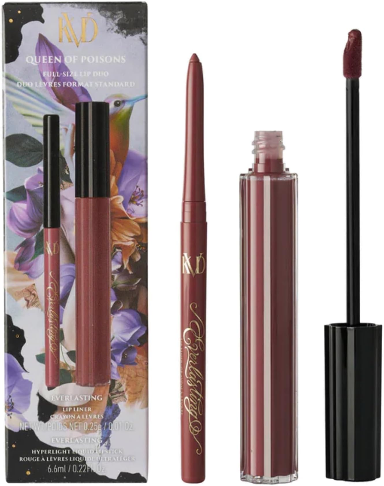 Amazon.com: KVD Beauty Everlasting Longwear Liquid Lipstick Double Dare ...