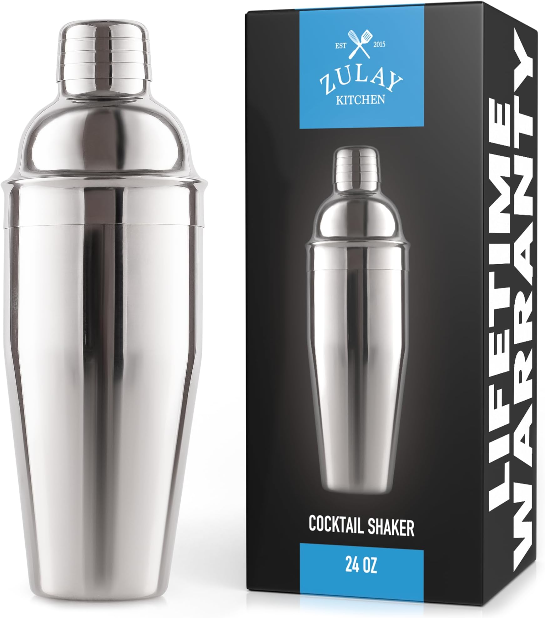 Amazon.com: NewGF Cocktail Shaker 25oz,Drink Mixer with Built-in ...