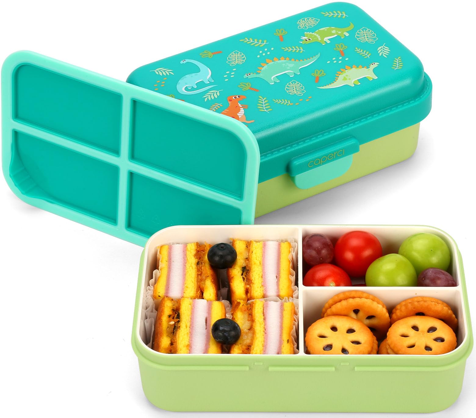 Amazon.com: Caperci Small Bento Snack Box for Kids - 2.5 Cup Leak-Proof ...