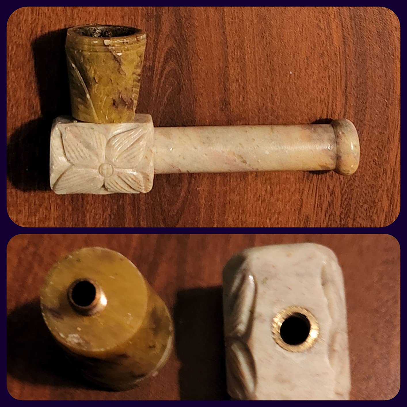 Amazon.com: Carved Stone Hand Pipe - 3.5" : Everything Else