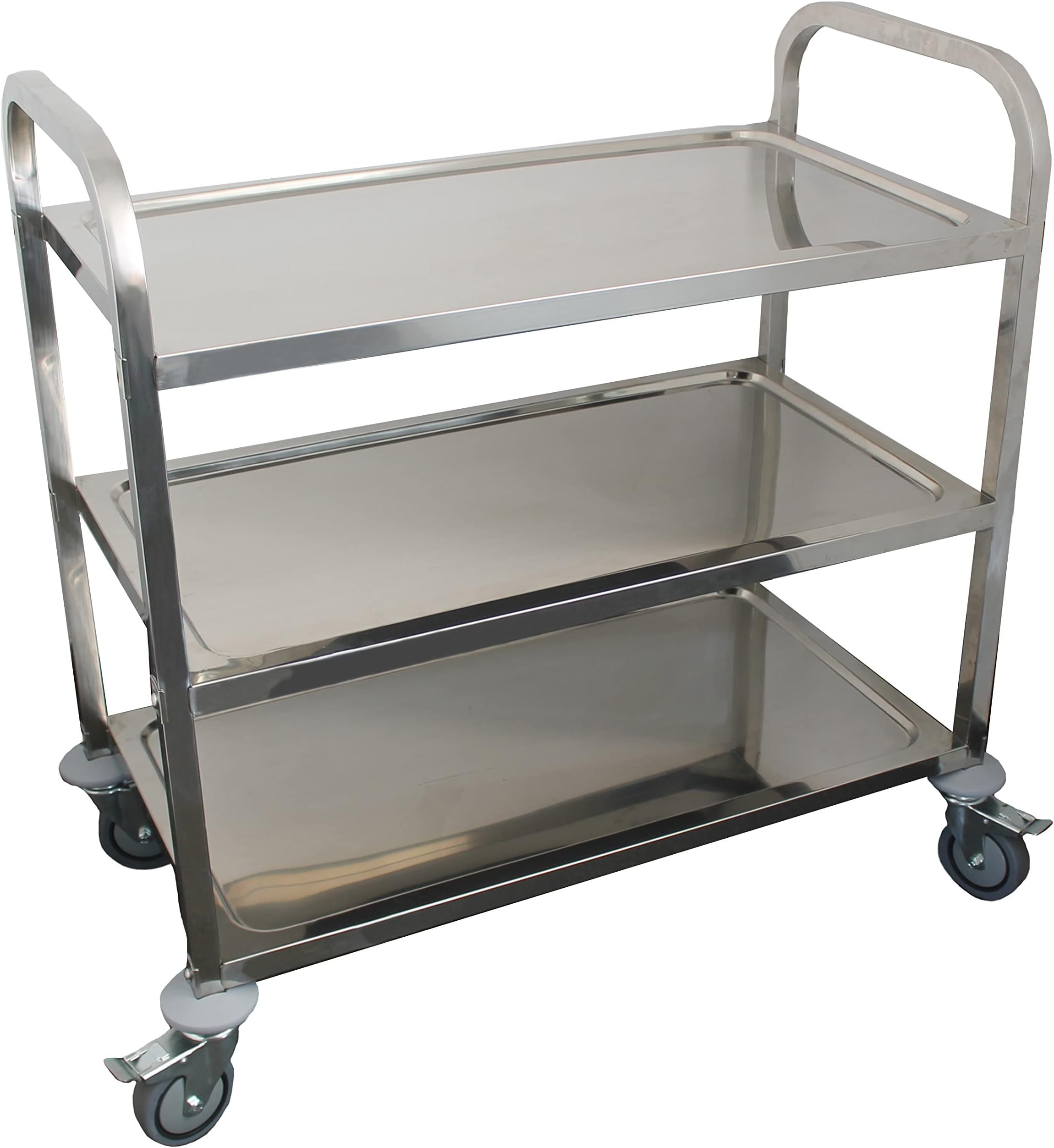 Amazon.com: Commercial Stainless Steel Utility Cart on Wheels – 38" x ...