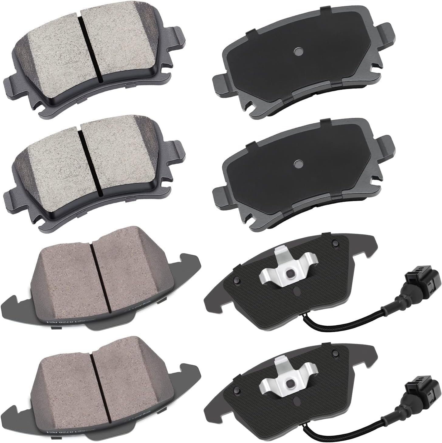 Amazon.com: Detroit Axle - Rear Brake Pads for Jetta Beetle Eos Golf GTI Passat Audi A3 Quattro ...