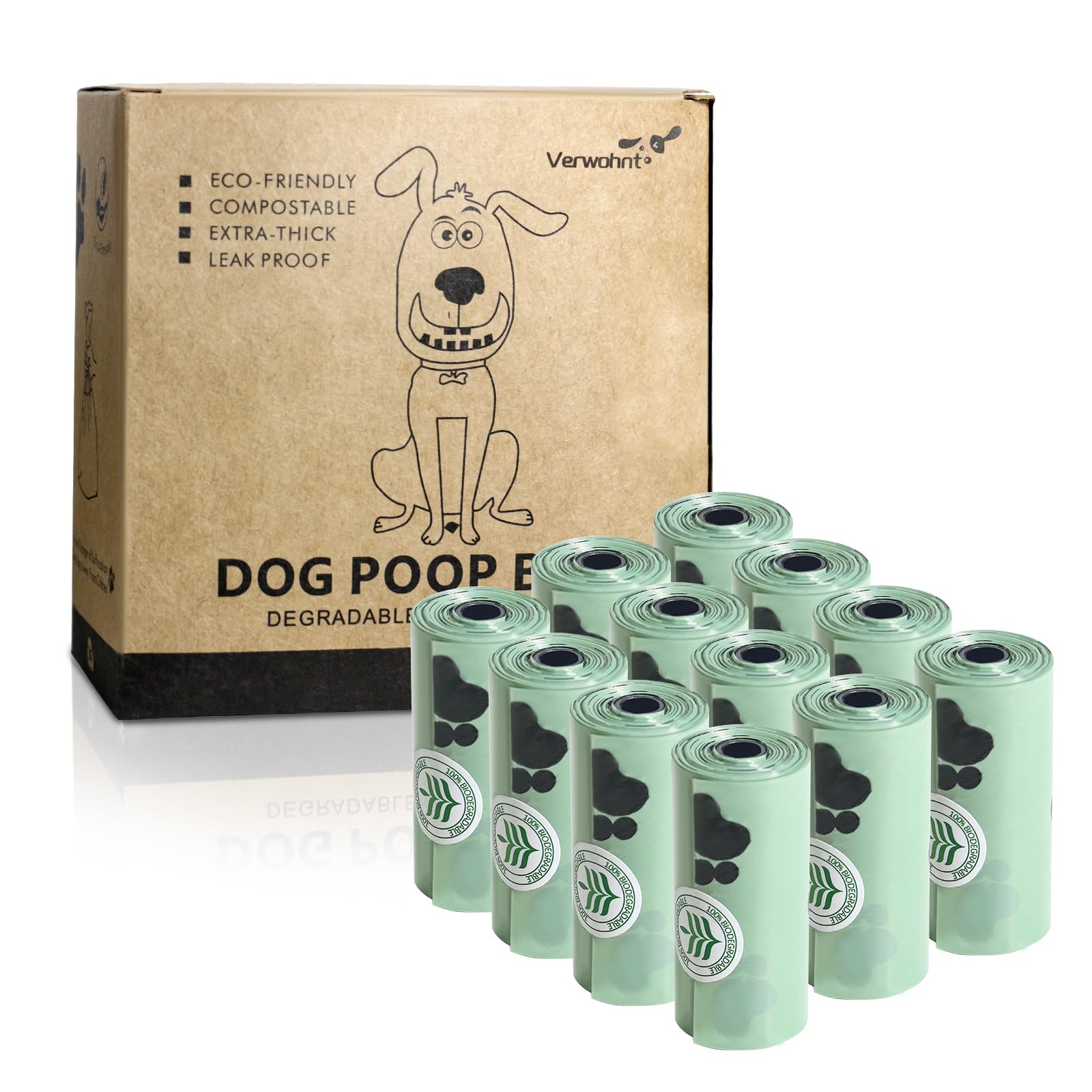 Amazon.com: Poop Bags for Dogs, Dog Poop Bags Rolls and Small Trash ...