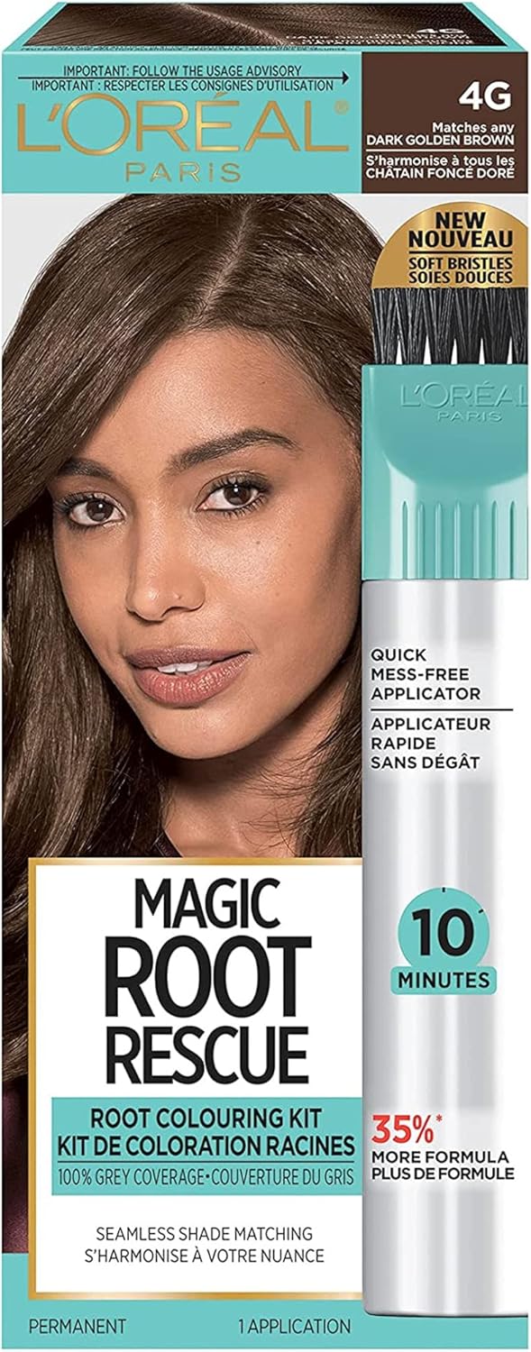 Root Rescue 10 Minute Root Hair Coloring Kit, Permanent Hair Color with ...
