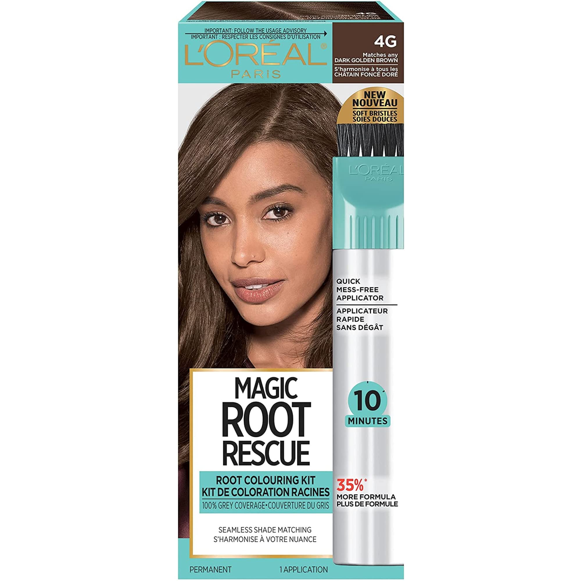 Root Rescue 10 Minute Root Hair Coloring Kit, Permanent Hair Color with ...
