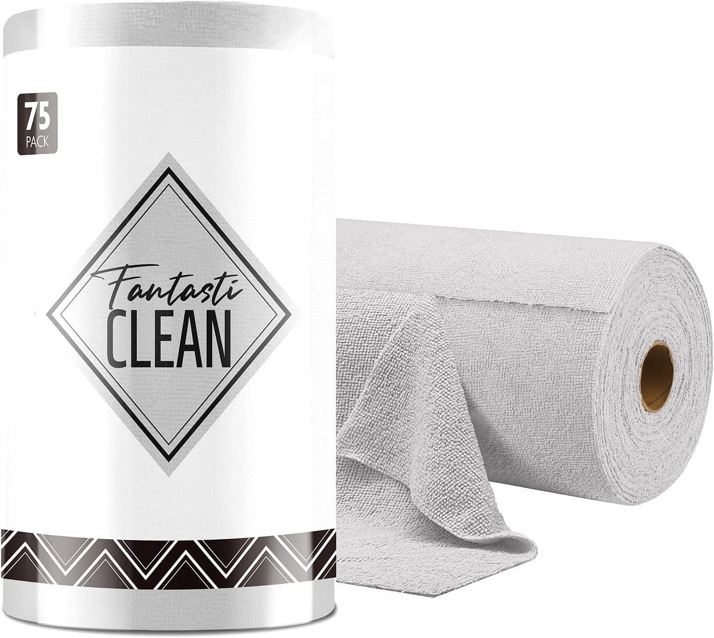 Amazon.com: TEAR N CLEAN Microfiber Cleaning Cloth Roll - 85 Pack, Tear ...