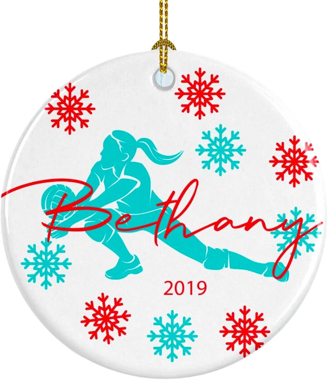 Amazon.com: Personalized Volleyball Ornament Sport Lovers Gifts ...