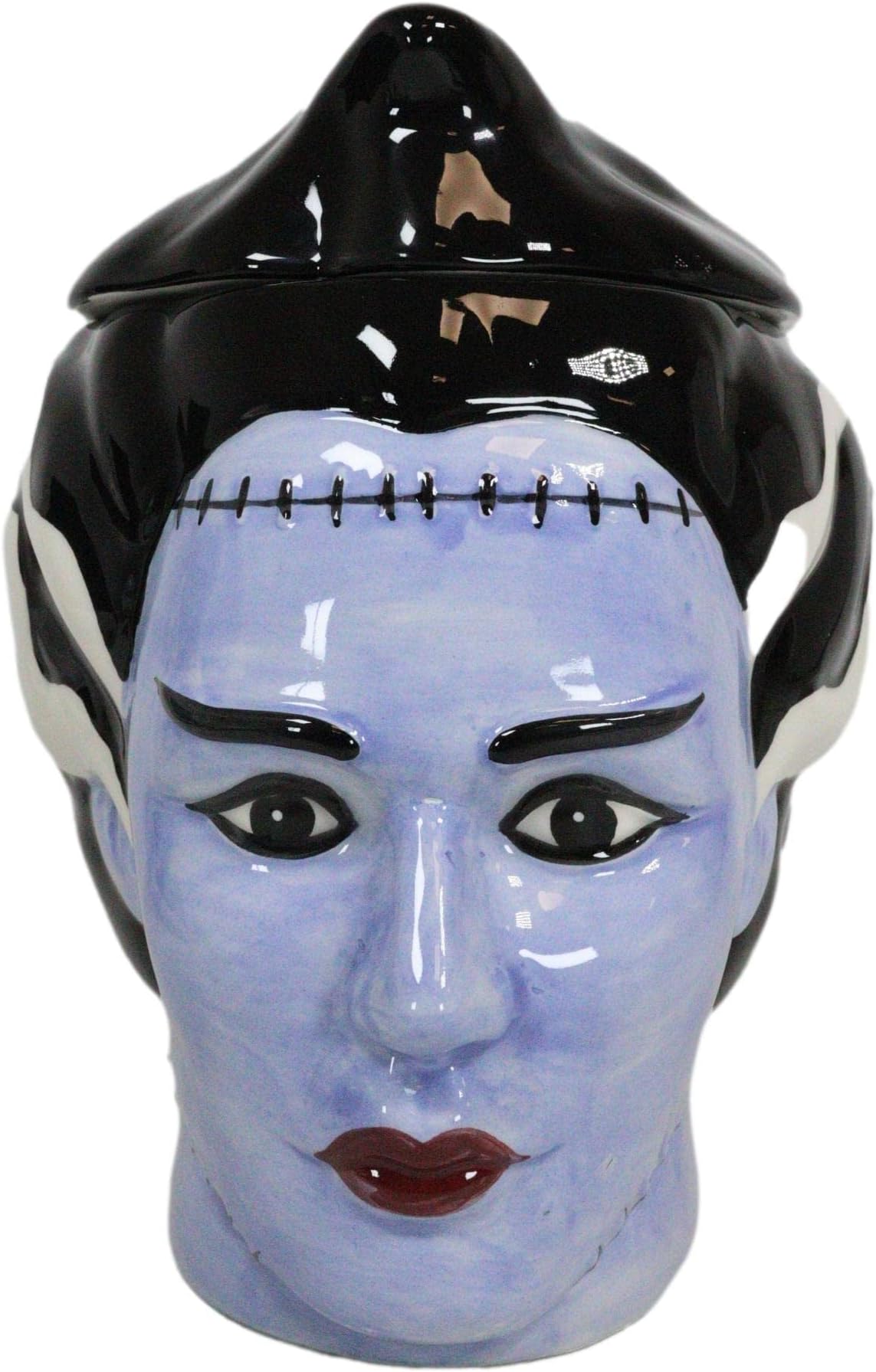 Amazon.com: The Bride Of Frankenstein Ceramic Cookie Jar Halloween ...