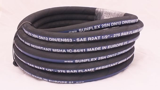 Hydraulic Hose SAE 100R2-AT-08 (1/2") 4042 PSI SUNFLEX 2SN DN12 DIN/EN853 - SAE R2AT 1/2" - 275 ...