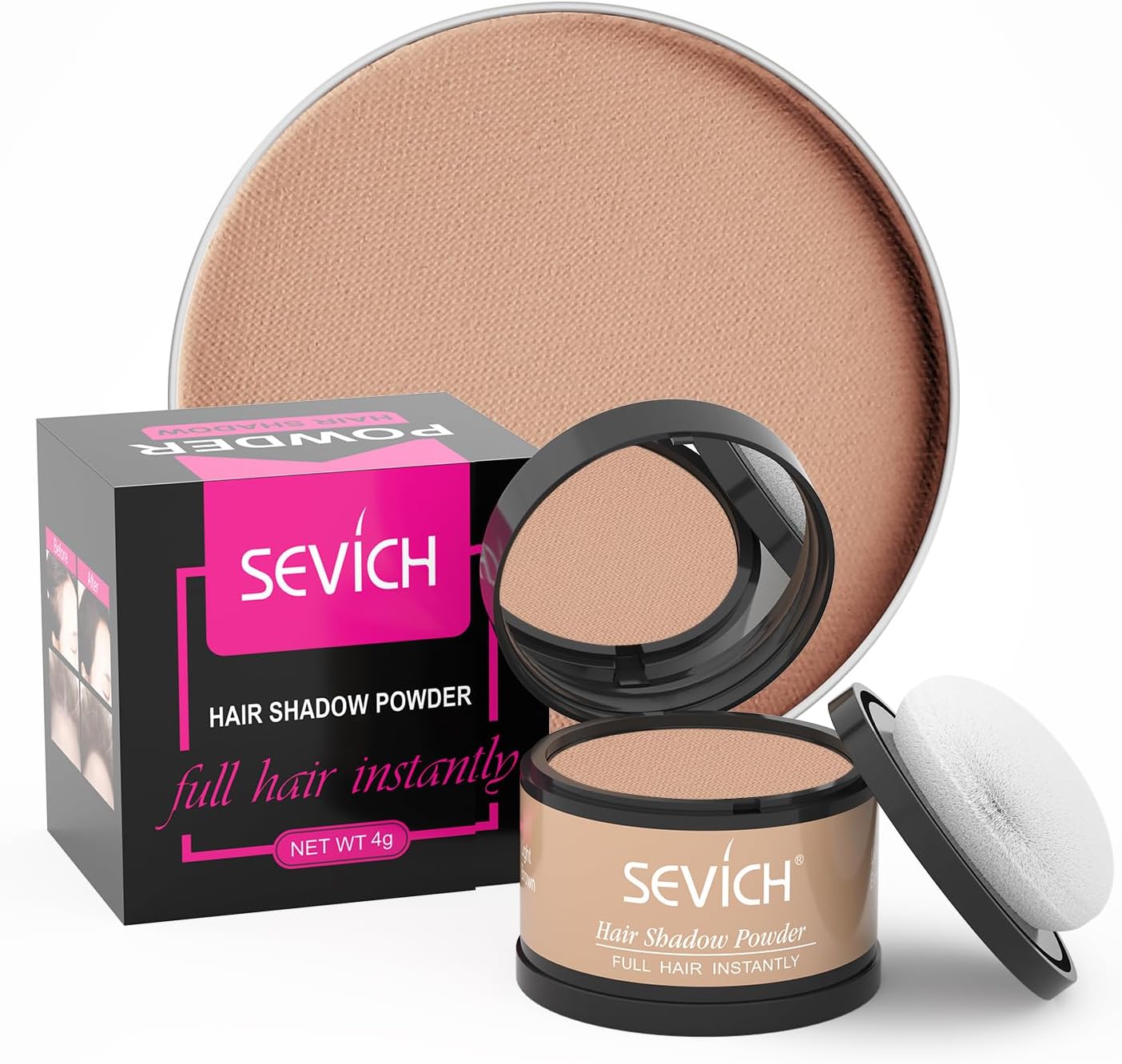 Amazon.com: Instantly Hairline Shadow - SEVICH Hairline Powder, Quick ...