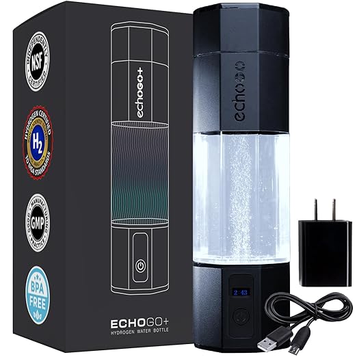 Amazon.com: Echo Go+ Hydrogen Water Bottle - Water Ionizer Up to 4.5PPM ...