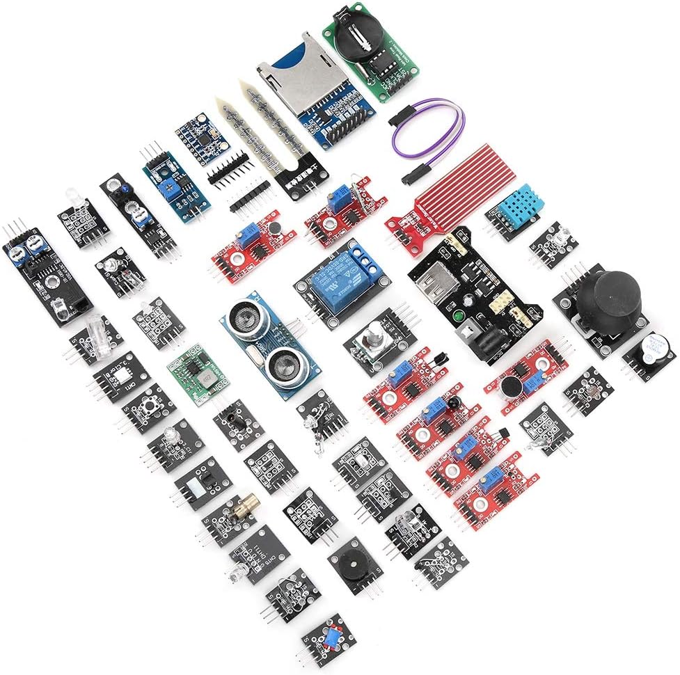 45Pcs Sensor Modules Starter Kit Sensor Module Board Electronics ...