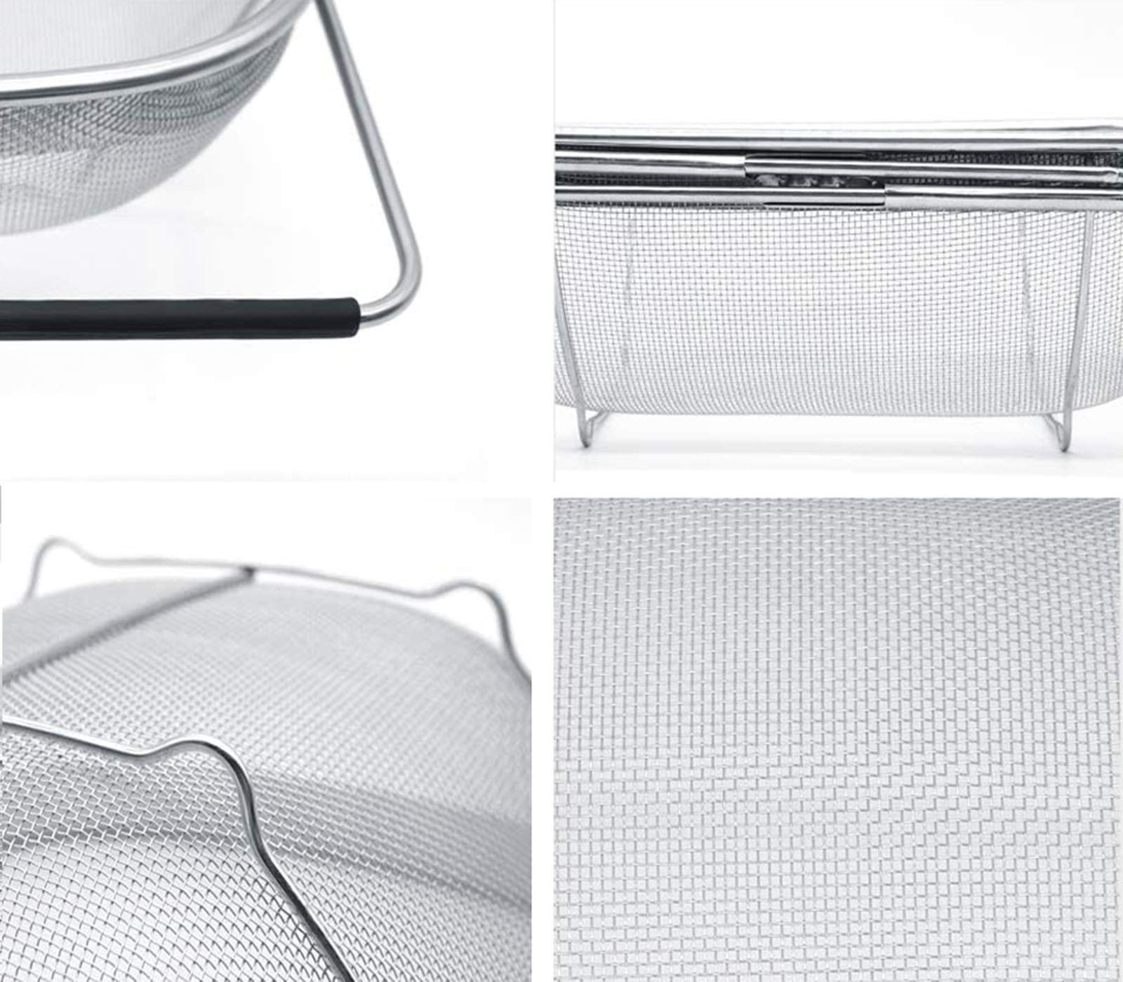 Snapklik.com : Over The Sink Colander, Stainless Steel Fine Mesh ...
