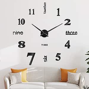 Amazon.com: SOLEDI Wall Clock for Living Room Decor Large Modern Wall ...