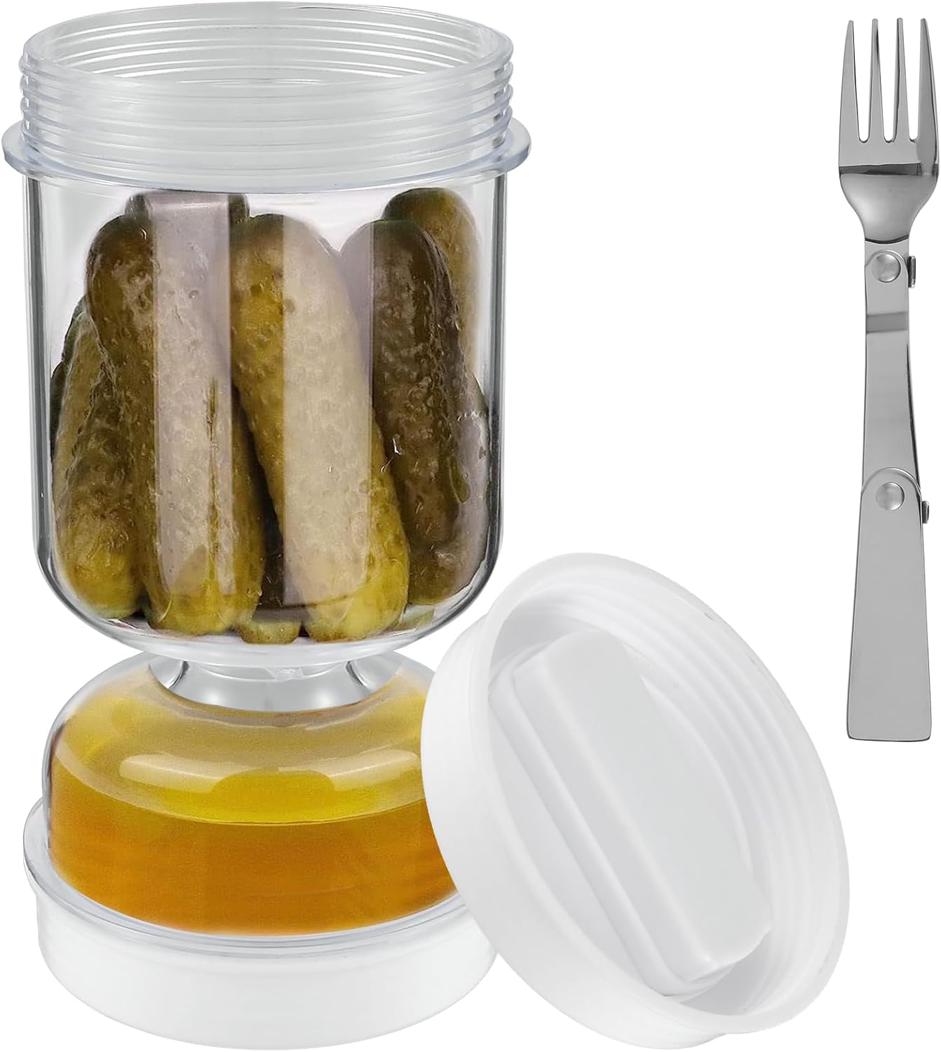 Pickle Container with Strainer Wet And Dry Separation Pickle and Olive ...
