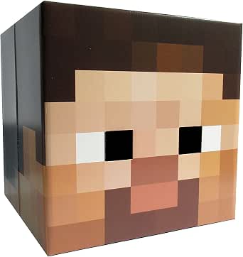 Minecraft Mascara de Steve, Cartón, Unisex, Niños Adultos, Videojuegos ...