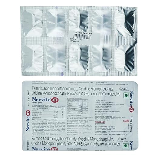Nervite XT Veg - Strip of 10 Capsules : Amazon.in: Health & Personal Care