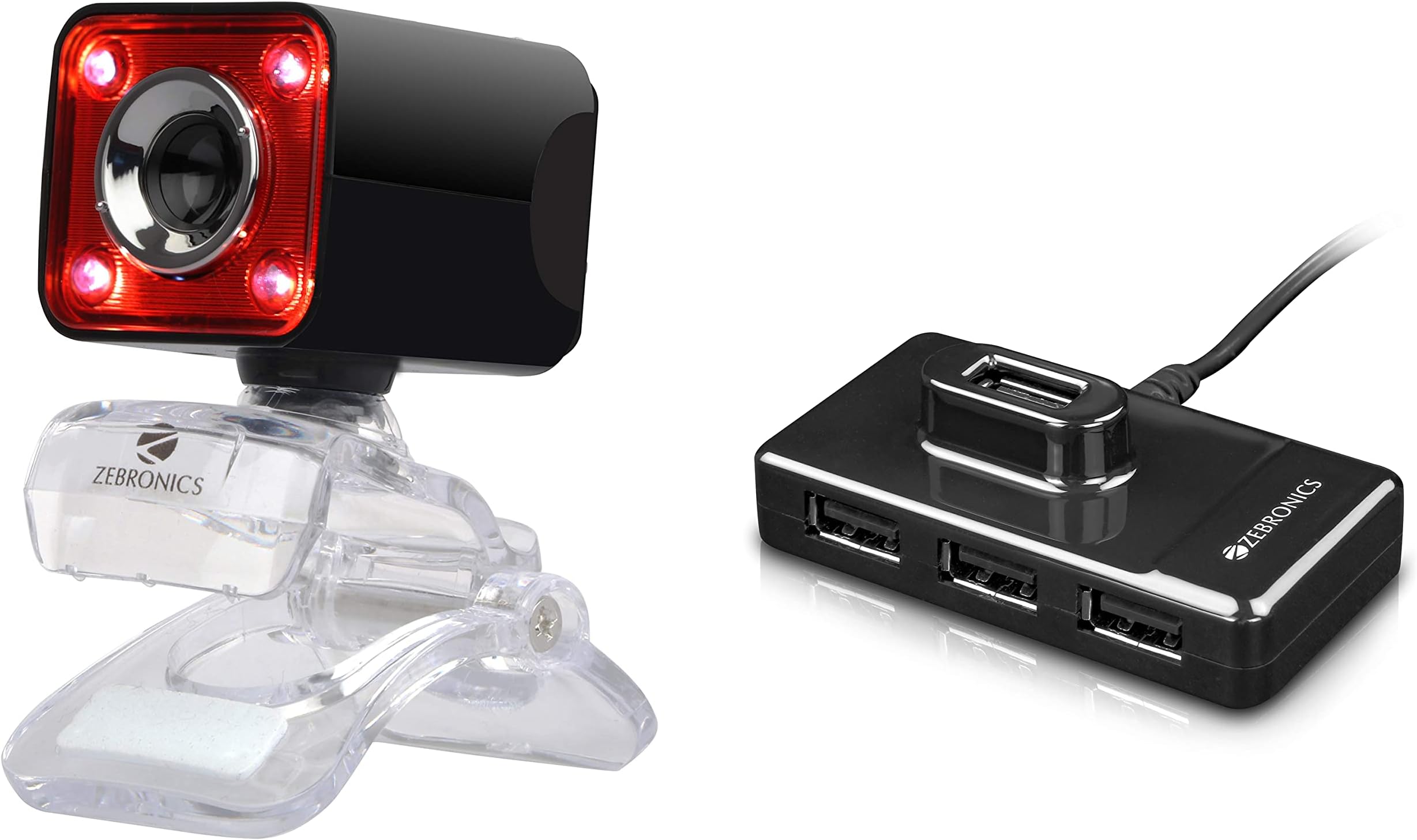 Amazon.in: Buy ZEBRONICS Zeb-Crystal Pro Web Camera with USB Powered,3P ...