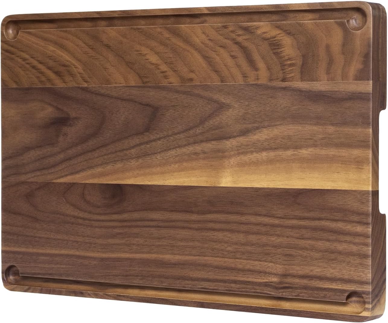 Amazon.com: Black Walnut Cutting Board With Juice Groove 12x16, Premium ...