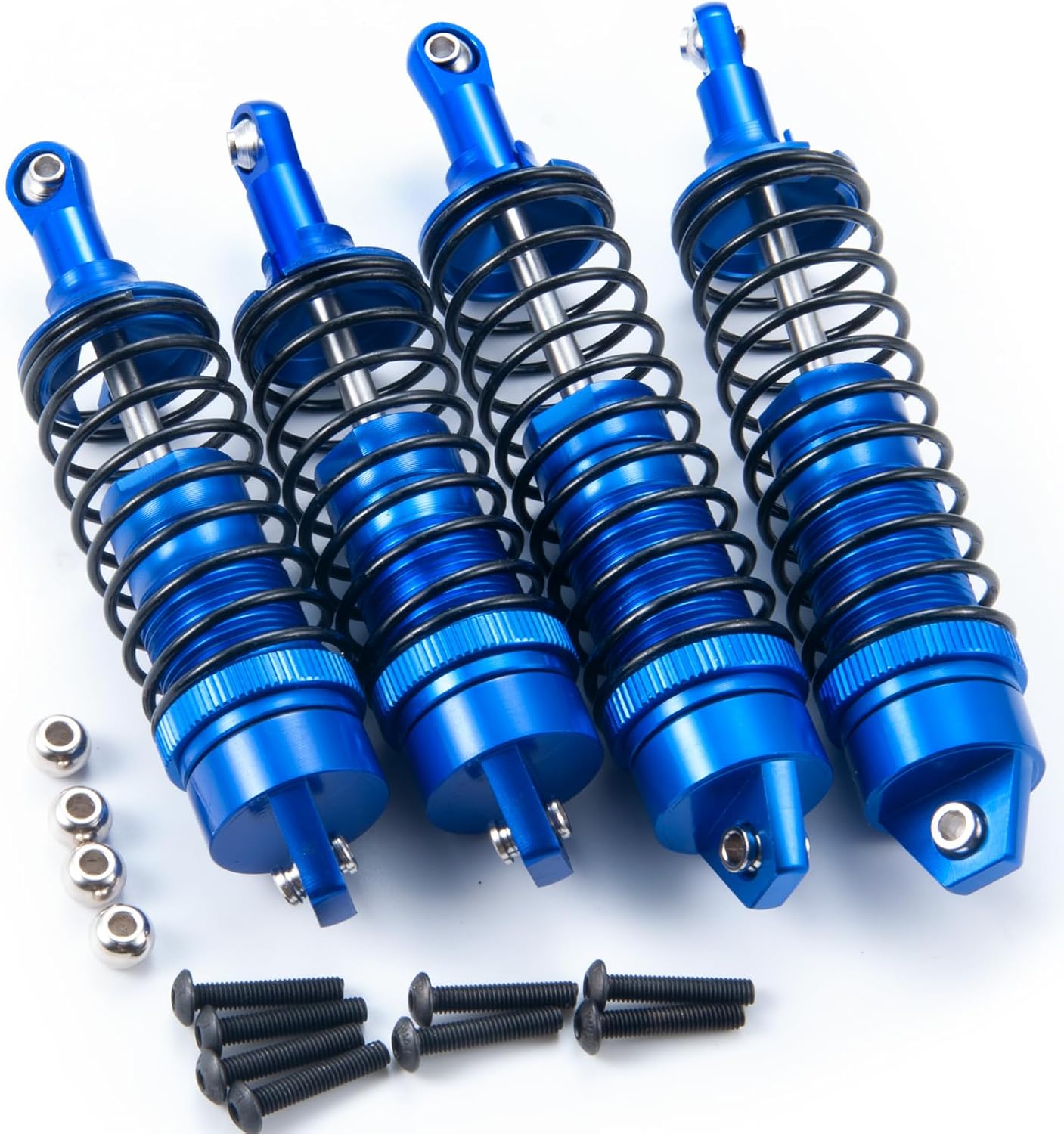 Amazon.com: WEFEINO 4PCS Metal Front & Rear RC Shocks Upgrade Parts for ...