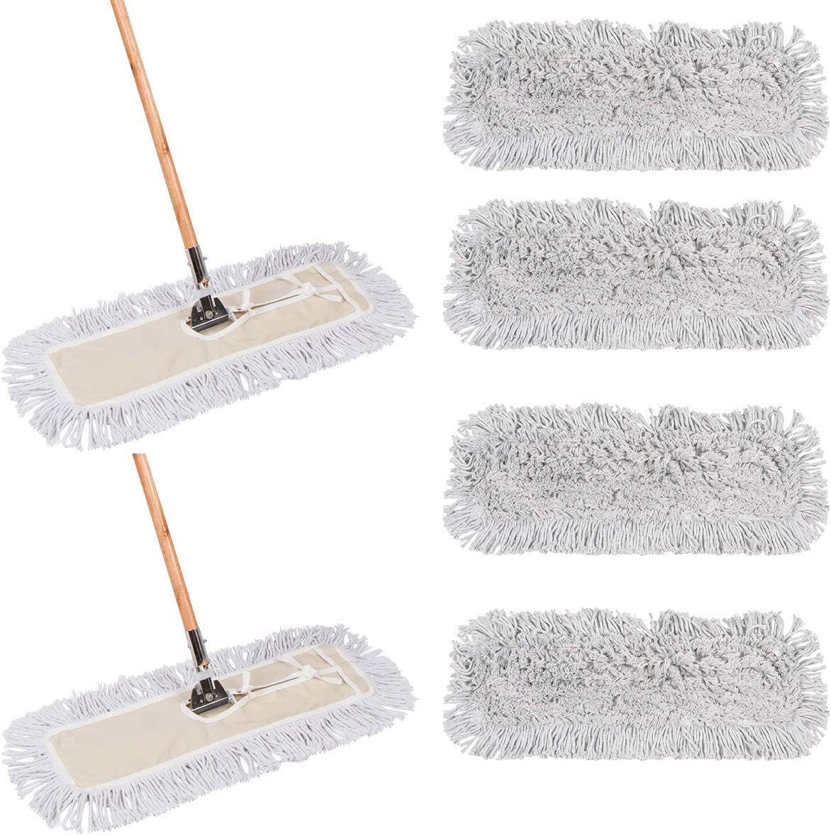 Amazon.com: Tidy Tools 24 Inch Dust Mop with Wood Handle and 24 Inch ...
