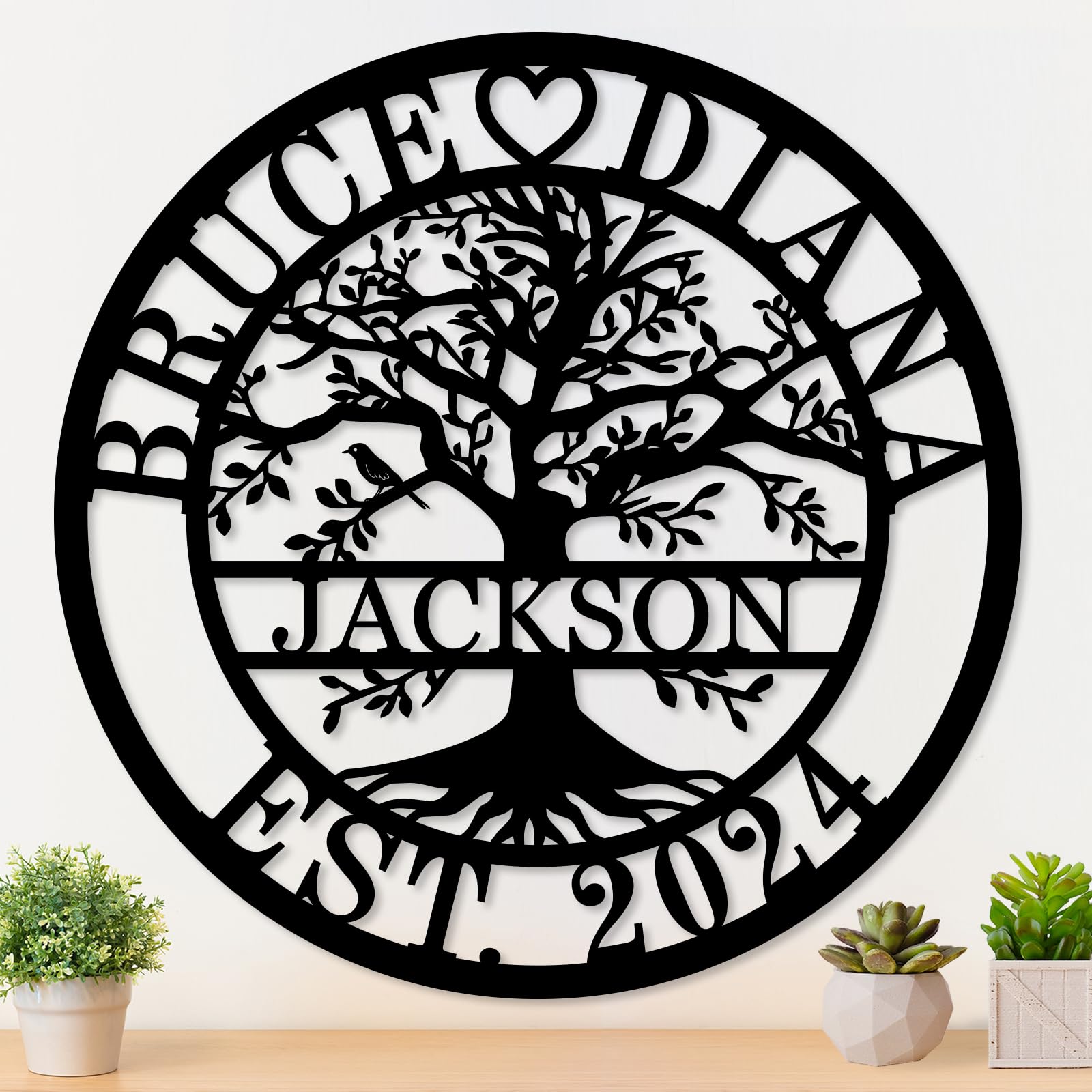 Amazon.com : Generic Personalized Tree of Life Decor, Custom Tree of ...