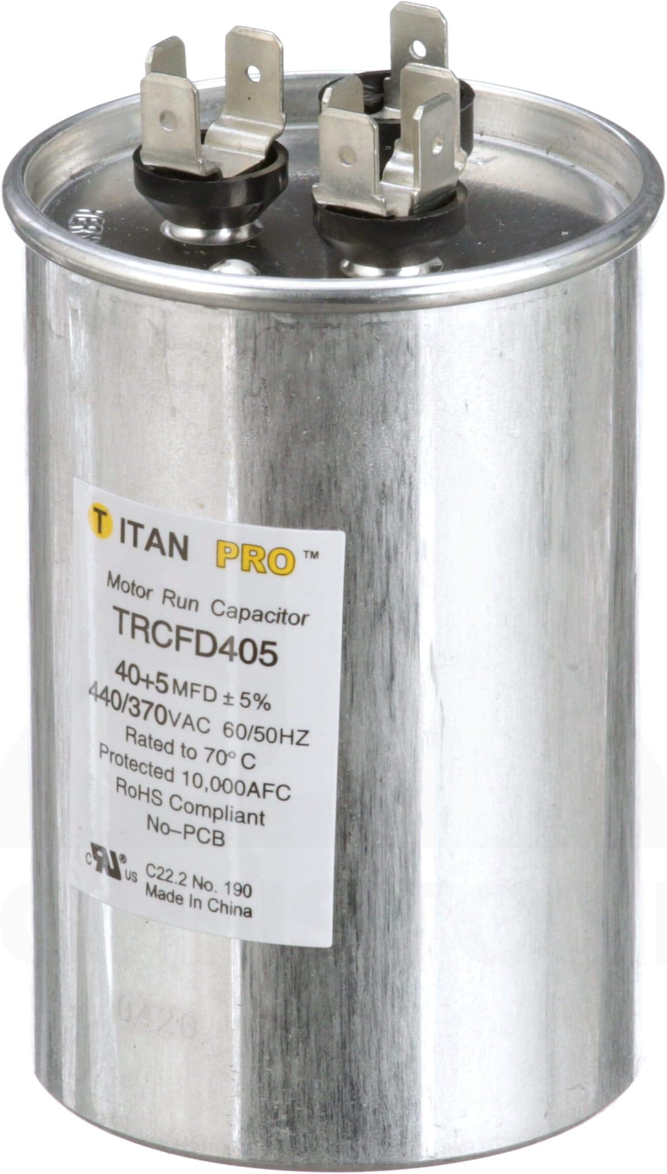 Amazon.com: New TitanPro TRCFD455 HVAC Round Dual Motor Run Capacitor ...