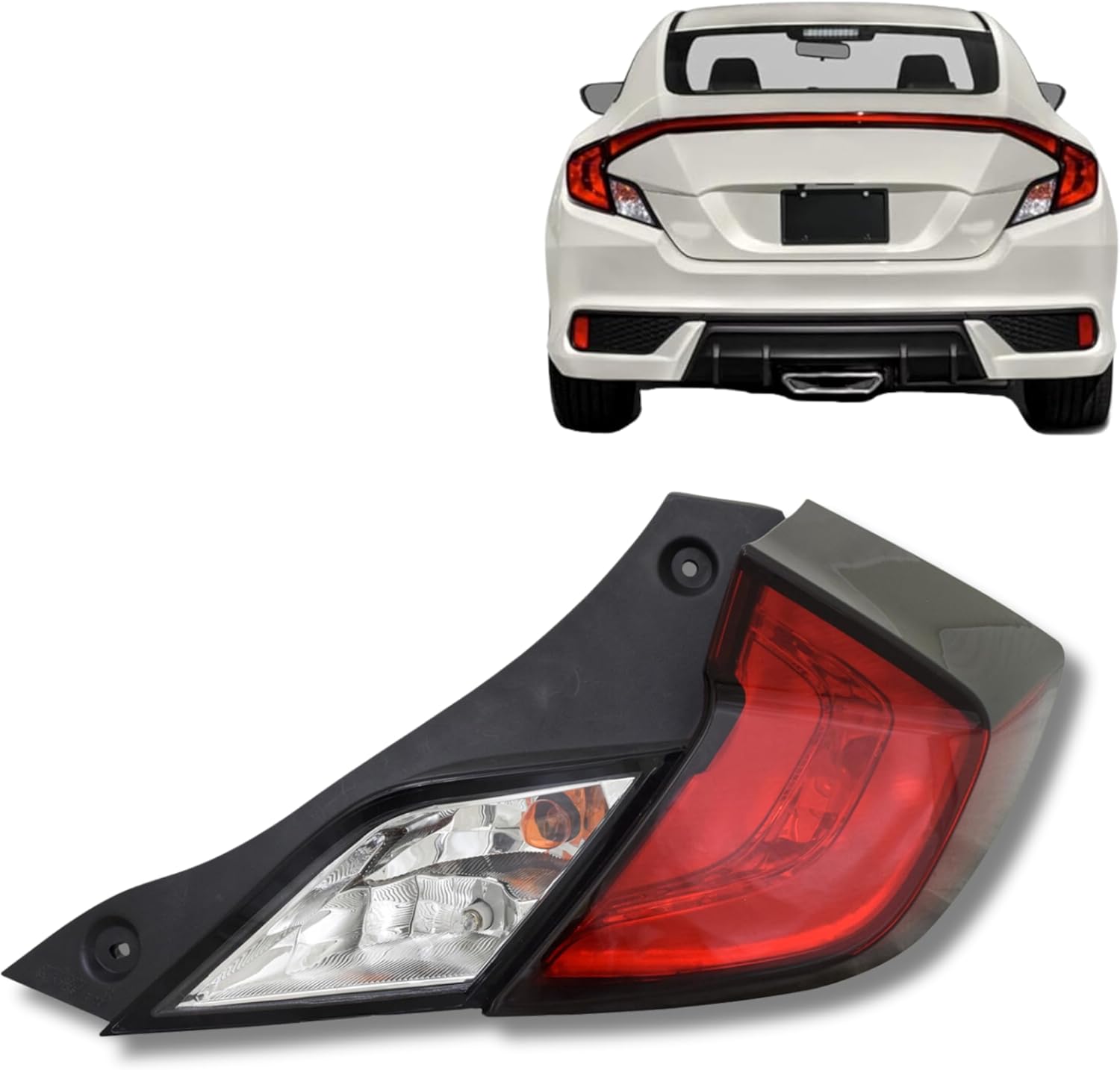 Amazon.com: Taillight Replacement for Honda 2016-2020 Civic Coupe ...