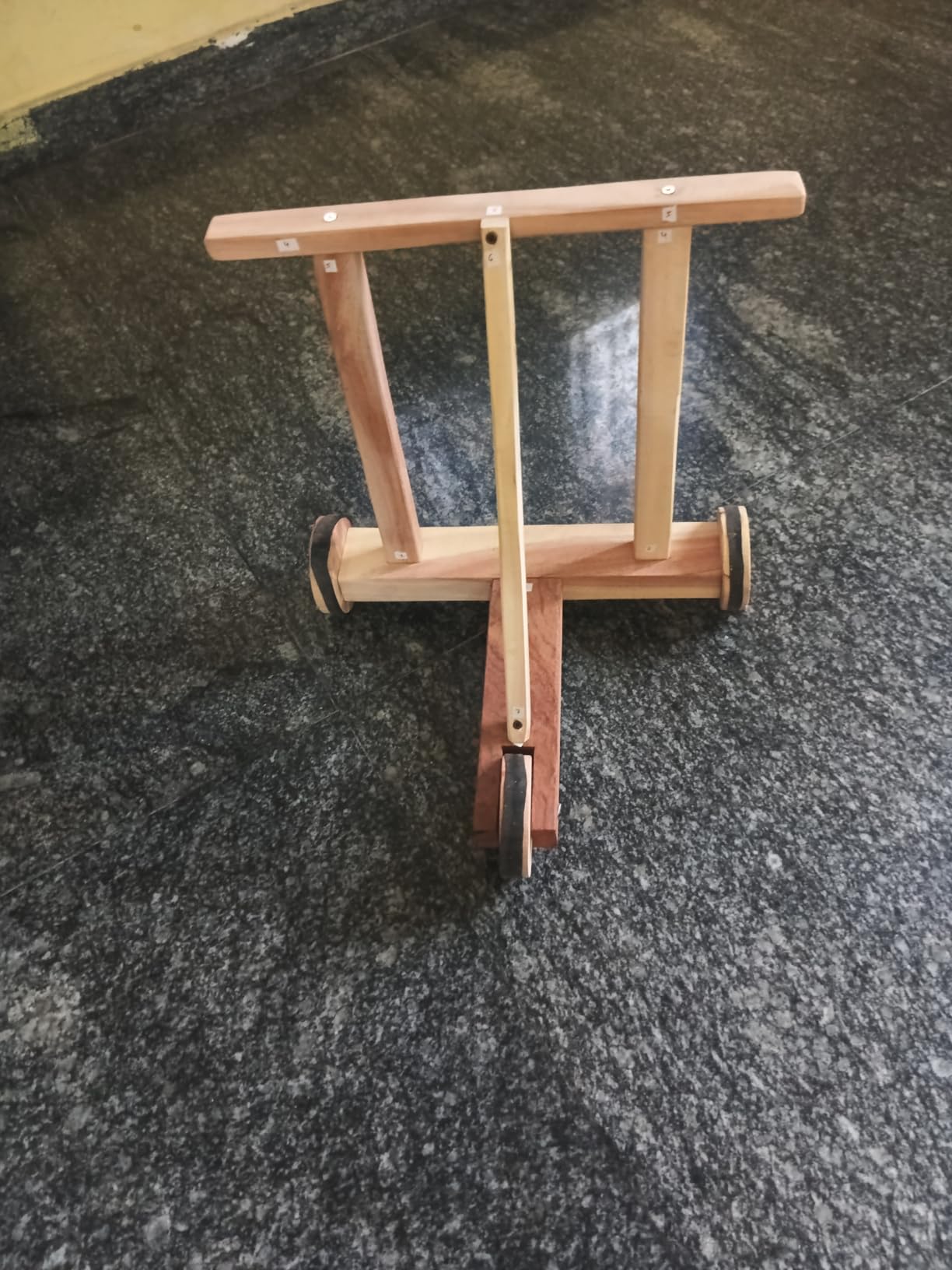 Buy Wooden Baby Walker with Wheels, Toy Boxes (19×19 inches) Online at ...