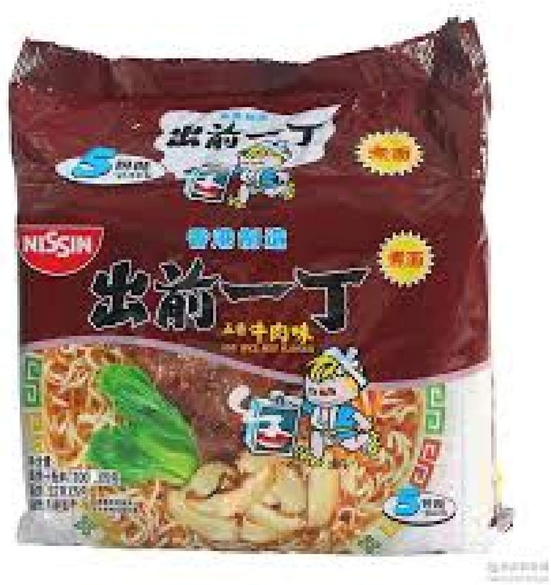 Nissin Japan DEMAE ITCHO Artificial Beef Flavor 100g x 5 Pack Made in ...