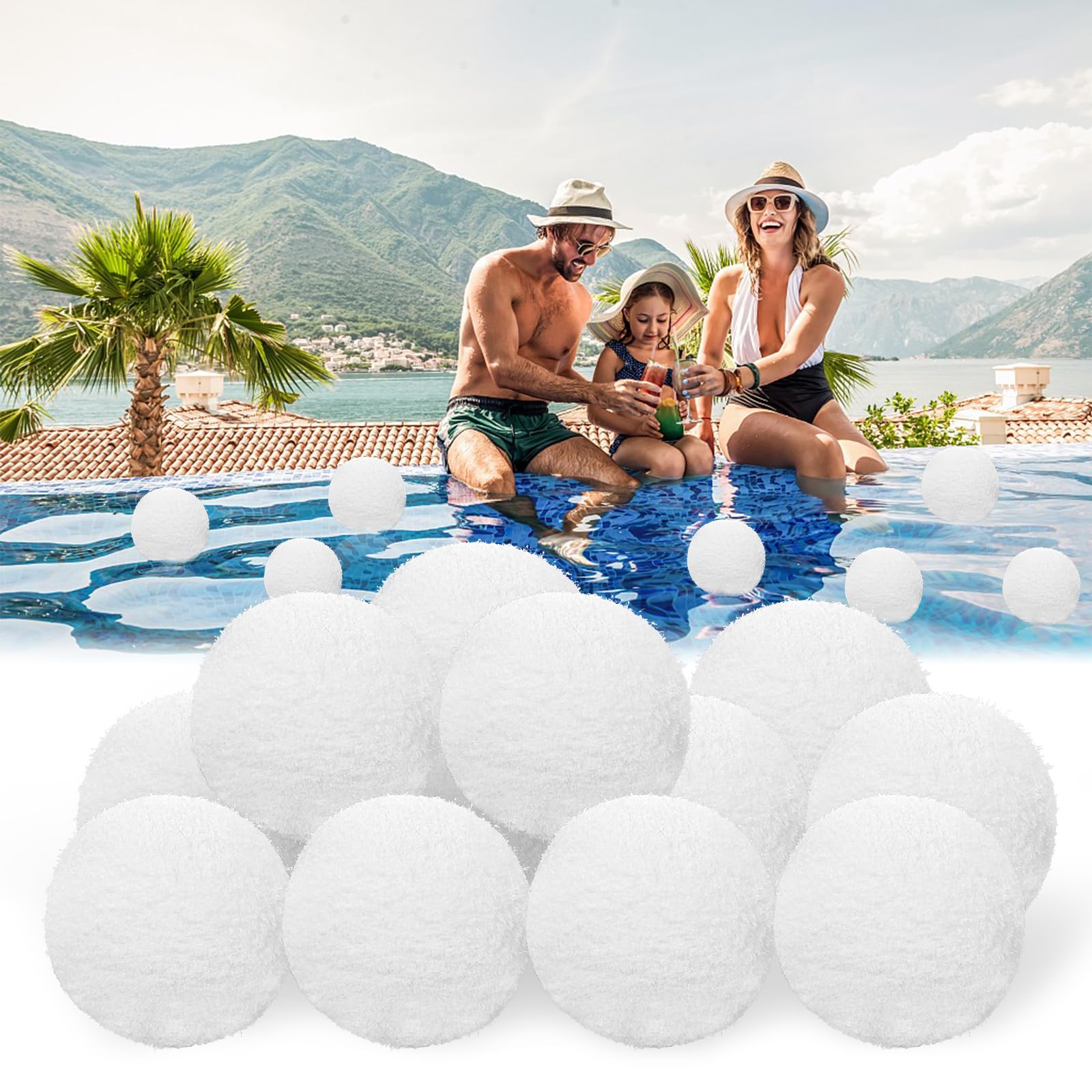 Snapklik.com : Scum Eliminating Ball, Oil Absorbing Sponge For Swimming ...