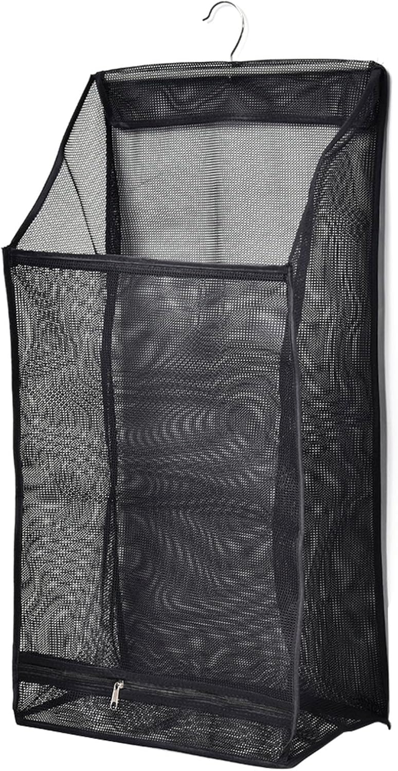 Amazon.com: Hanging Mesh Laundry Bag, Hanging Foldable Clothes Hamper ...