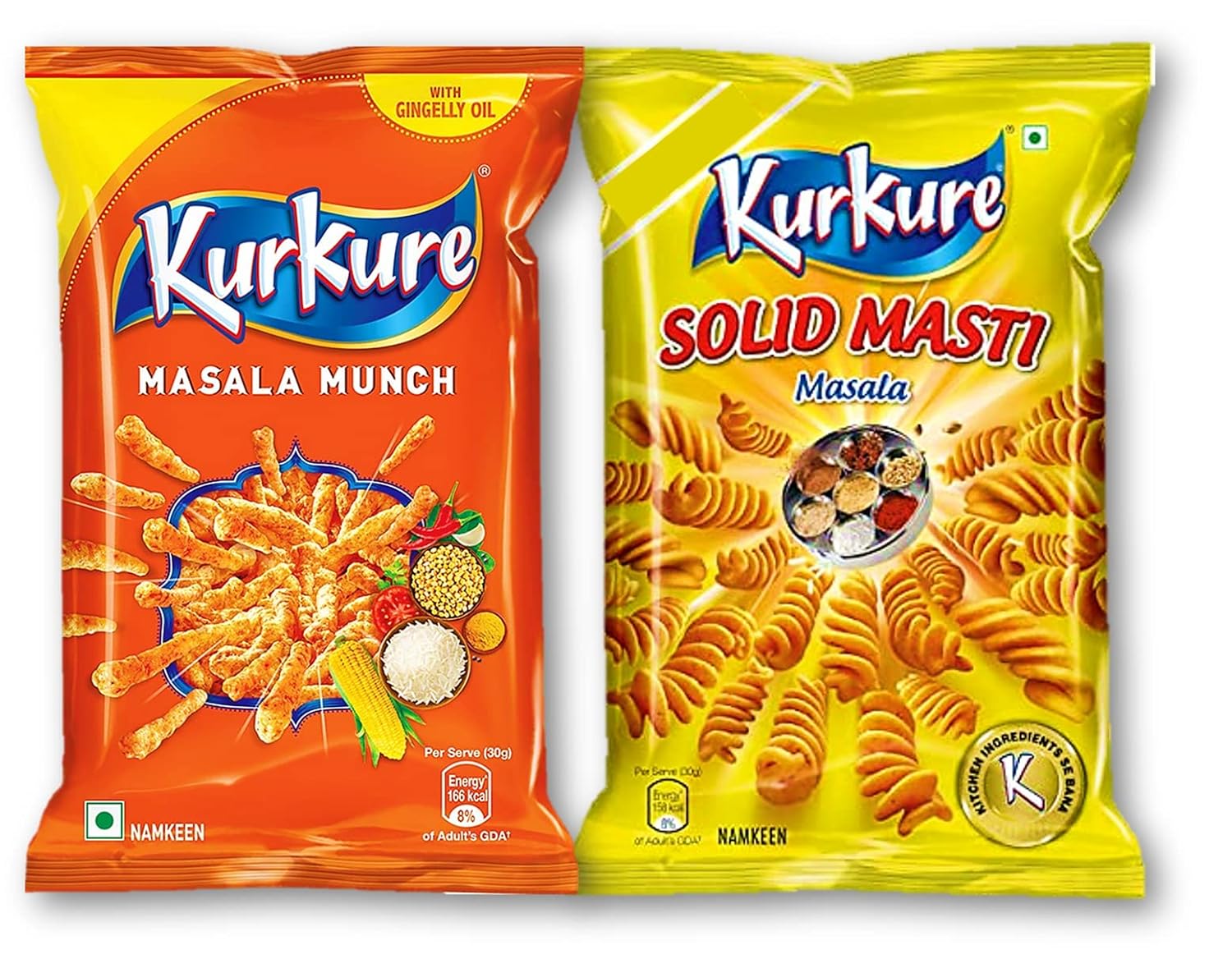 Kurkure Masala Munch 117g + Solid Masti 75g (Pack of 2) Unique : Amazon.in: Grocery & Gourmet Foods