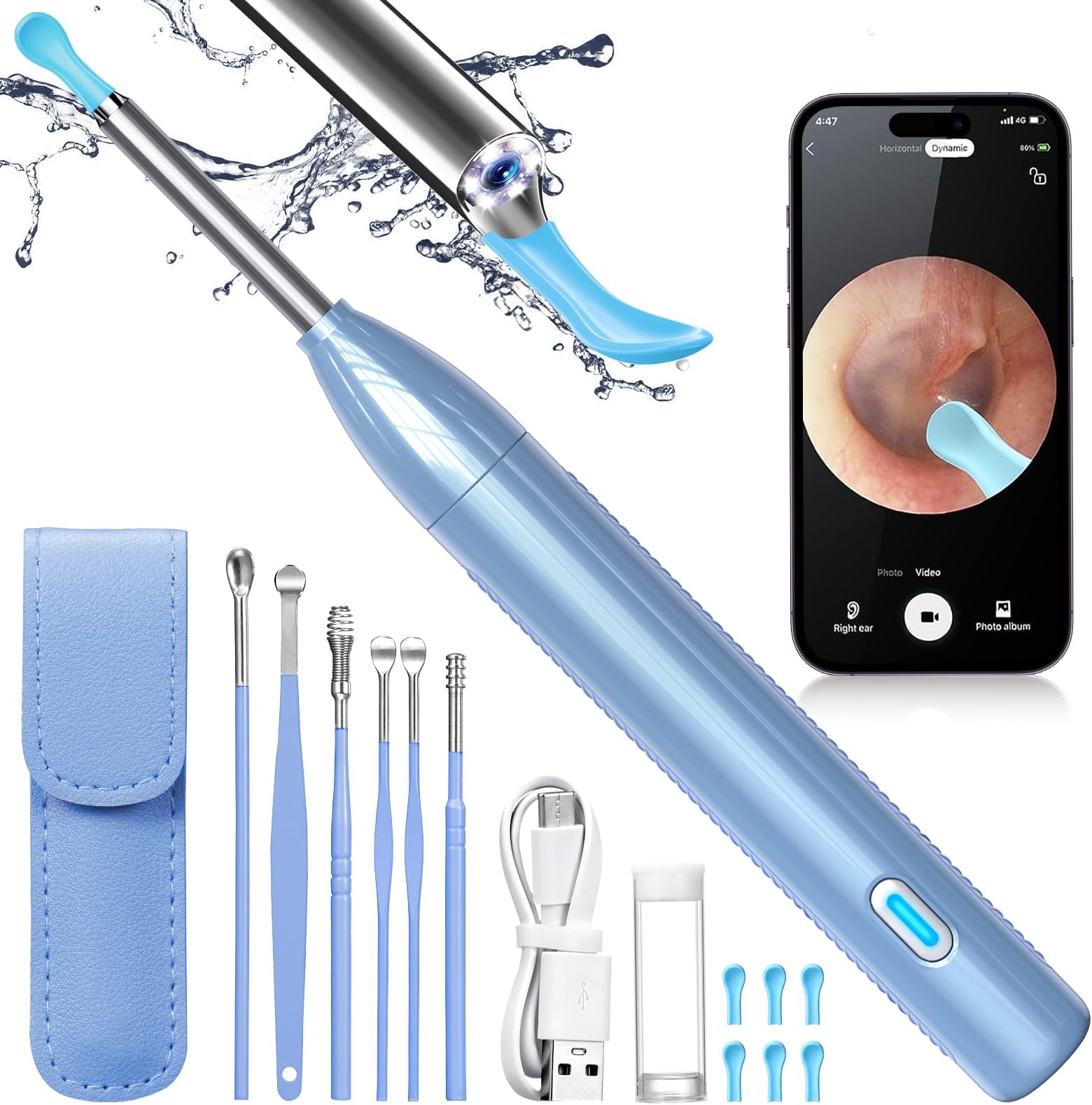 Amazon.com: YEOUEOZ Ear Wax Removal Tool, Ear Cleaner with 1920 HD ...