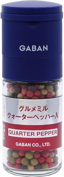Amazon.co.jp: GABAN(ギャバン) グルメミル クォーターペッパー入 瓶 25g : 食品・飲料・お酒