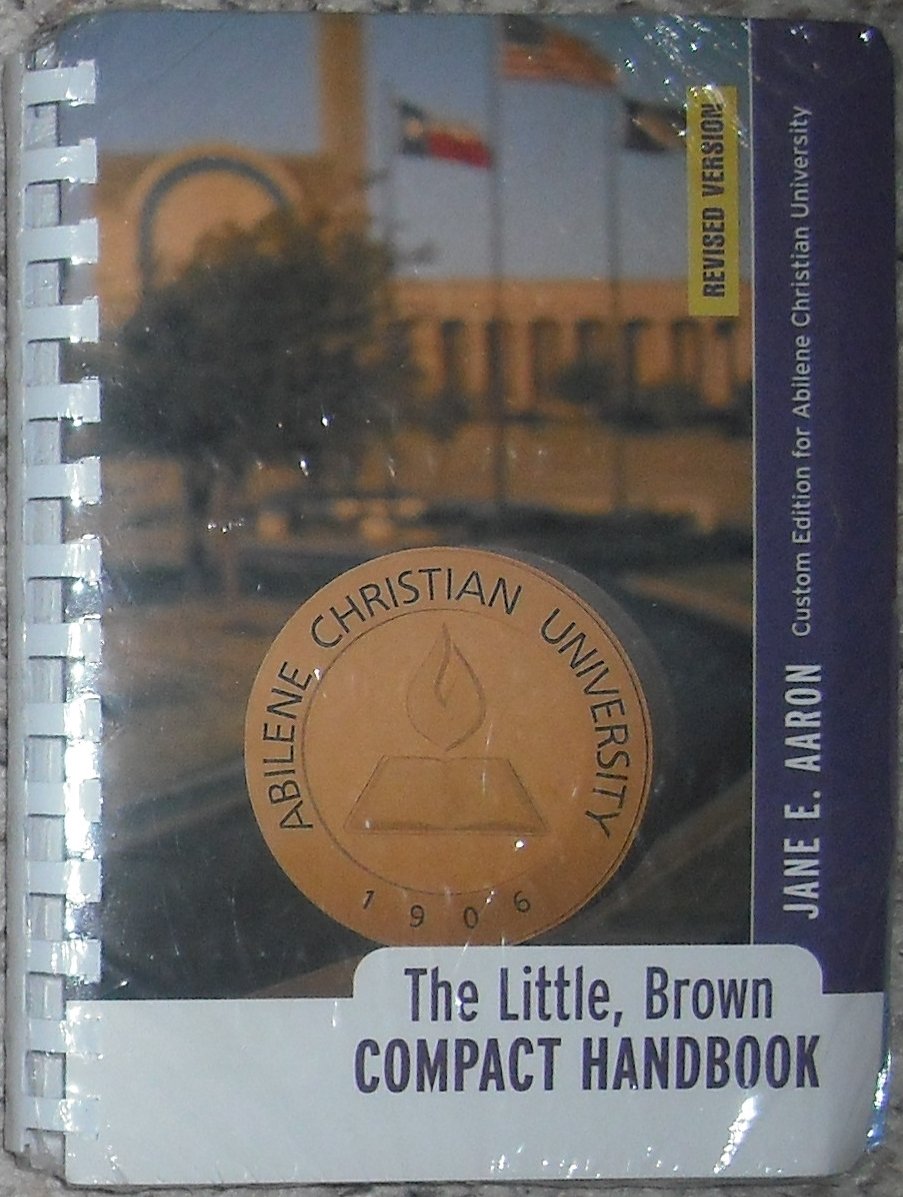 The Little Brown Compact Handbook: Jane E.Aaron: 9780558711856: Amazon ...
