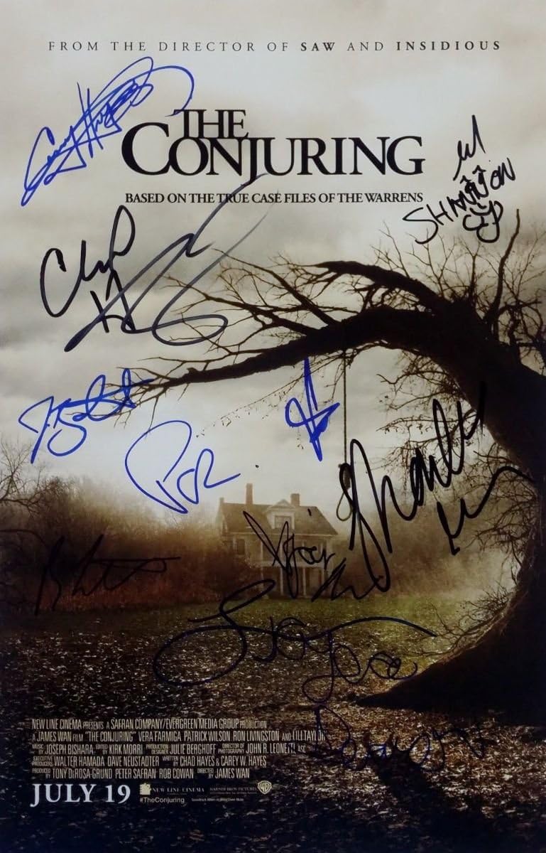 The Conjuring Cast Signed 11x17 Photo Auto Vera Farmiga Patrick Wilson ...