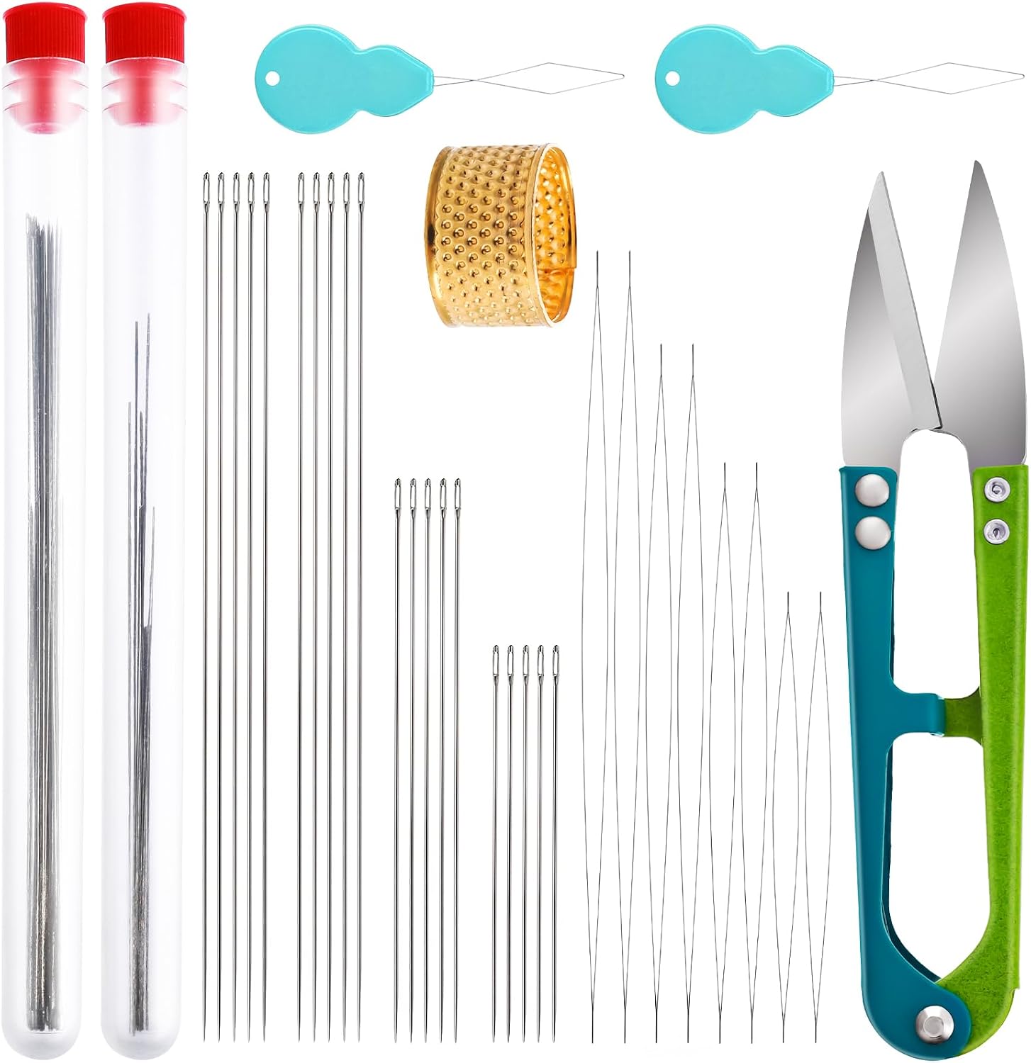 Amazon.com: Yolev 28 Pcs Beading Needles Set, Seed Beads Needles ...