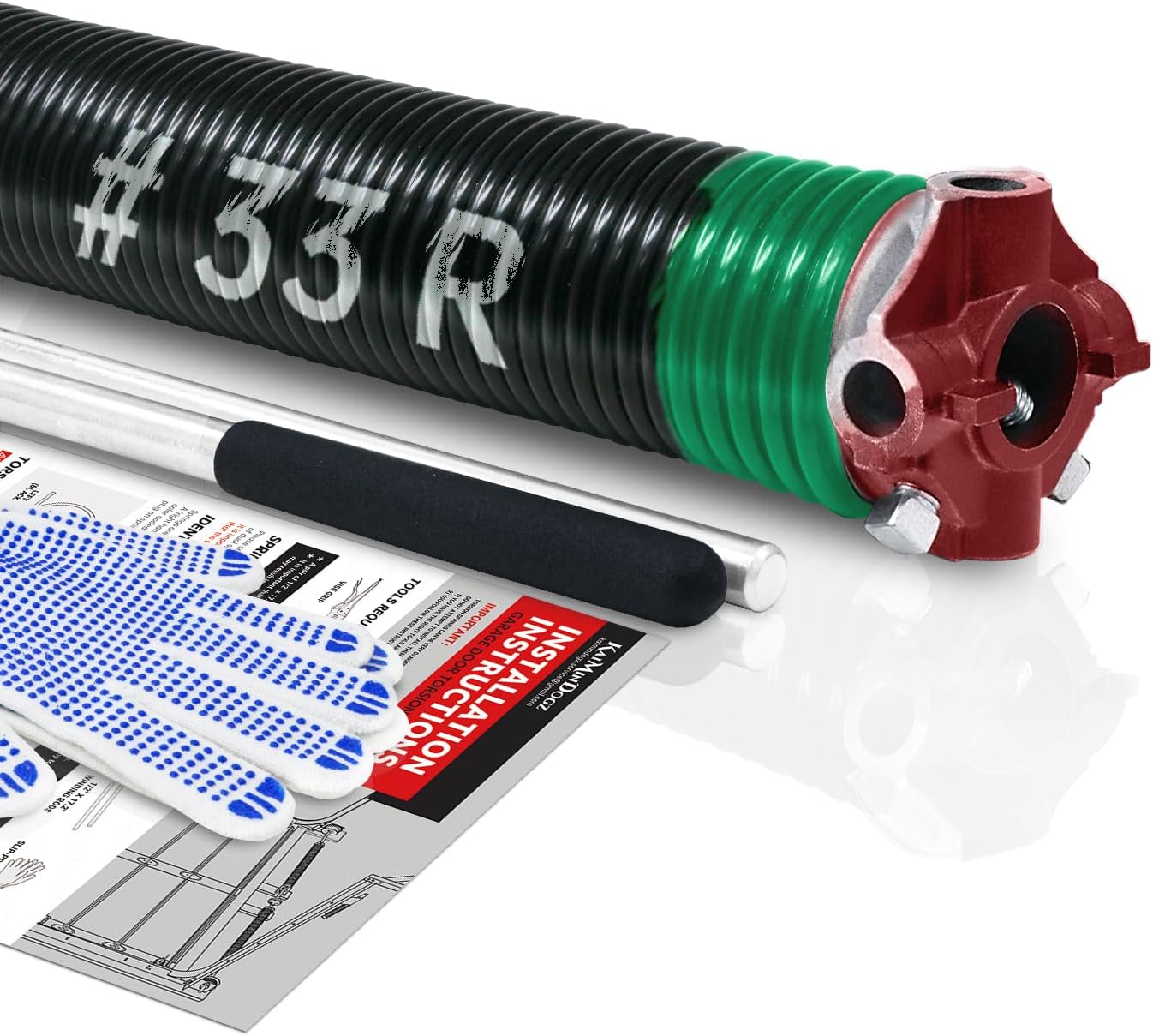 Amazon.com: KaiMinDogz Right Hand Wind (Red Cone) 1.75" Garage Door ...