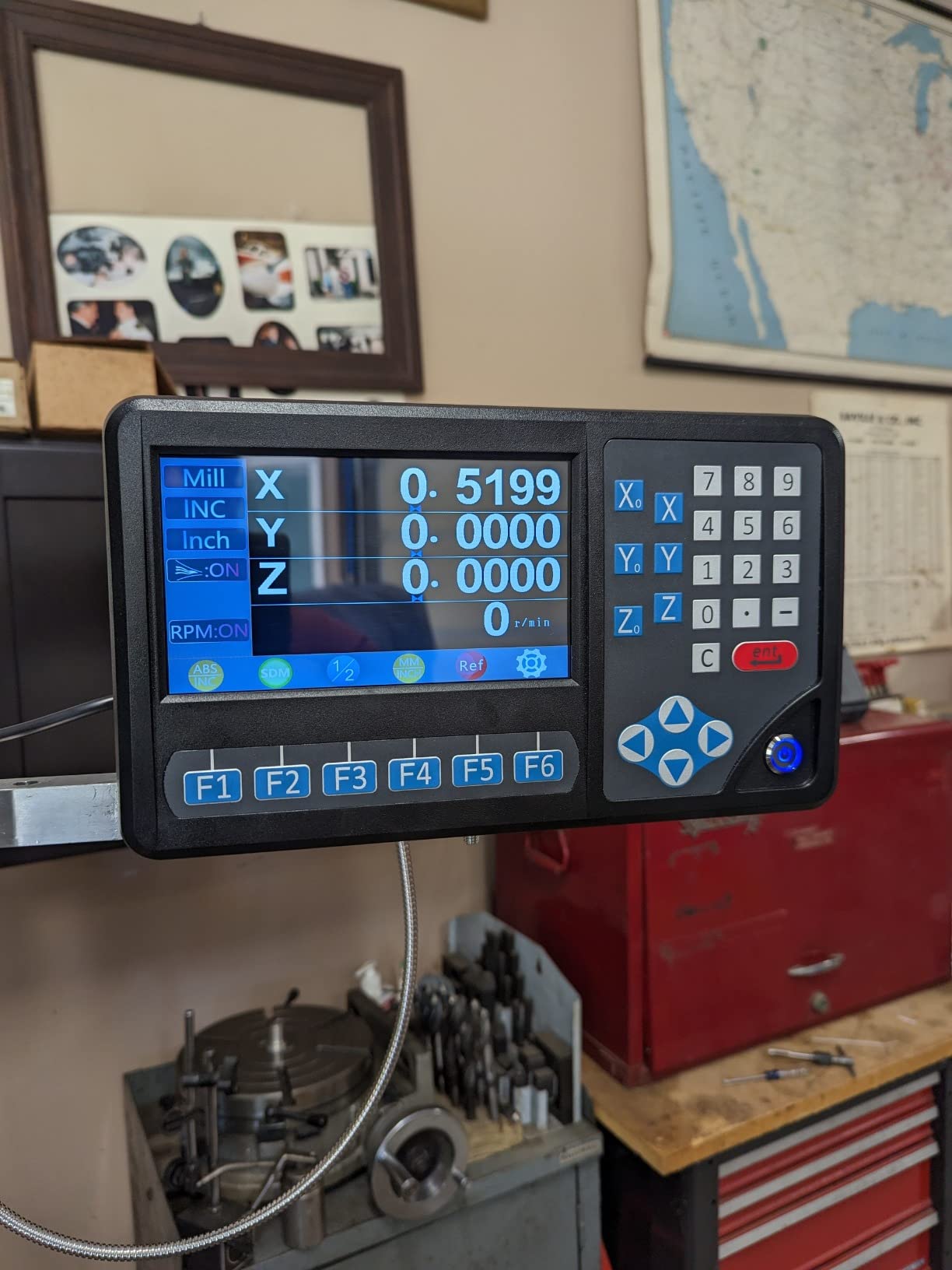 $22/mo - Finance The Top Rank of 3 Axis DRO RPM Function Digital Readout Display Kit,3Pcs 1um ...