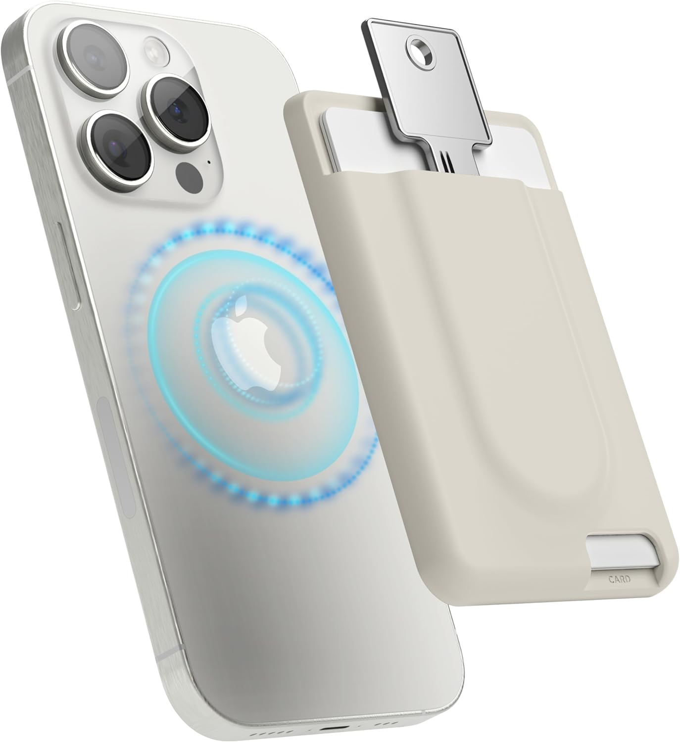 Amazon.com: elago Key Magnetic Wallet Card Holder 2-Cards Compatible ...