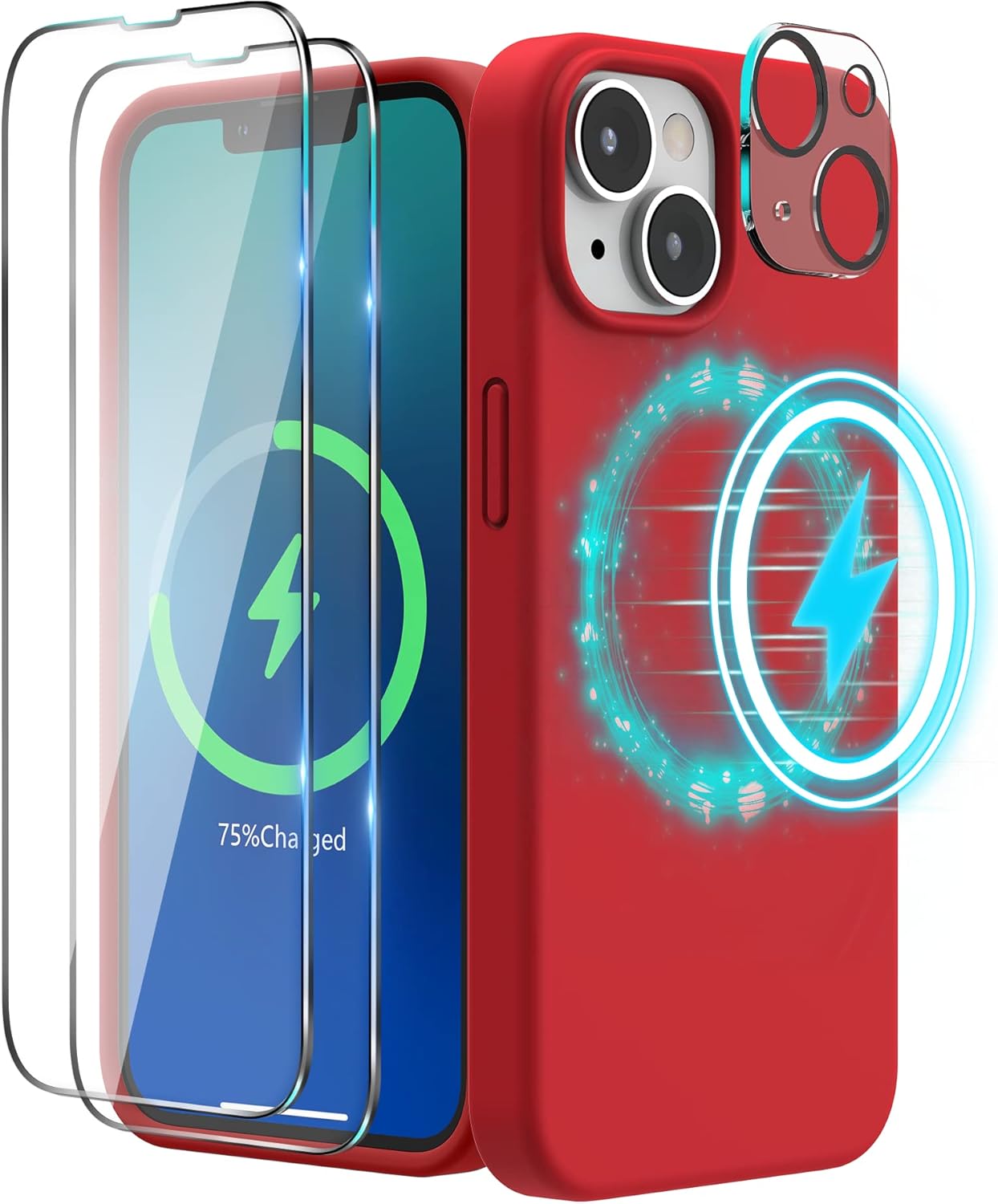 Amazon.com: SURPHY (4 in 1 Designed for iPhone 14 Case Compatible with ...