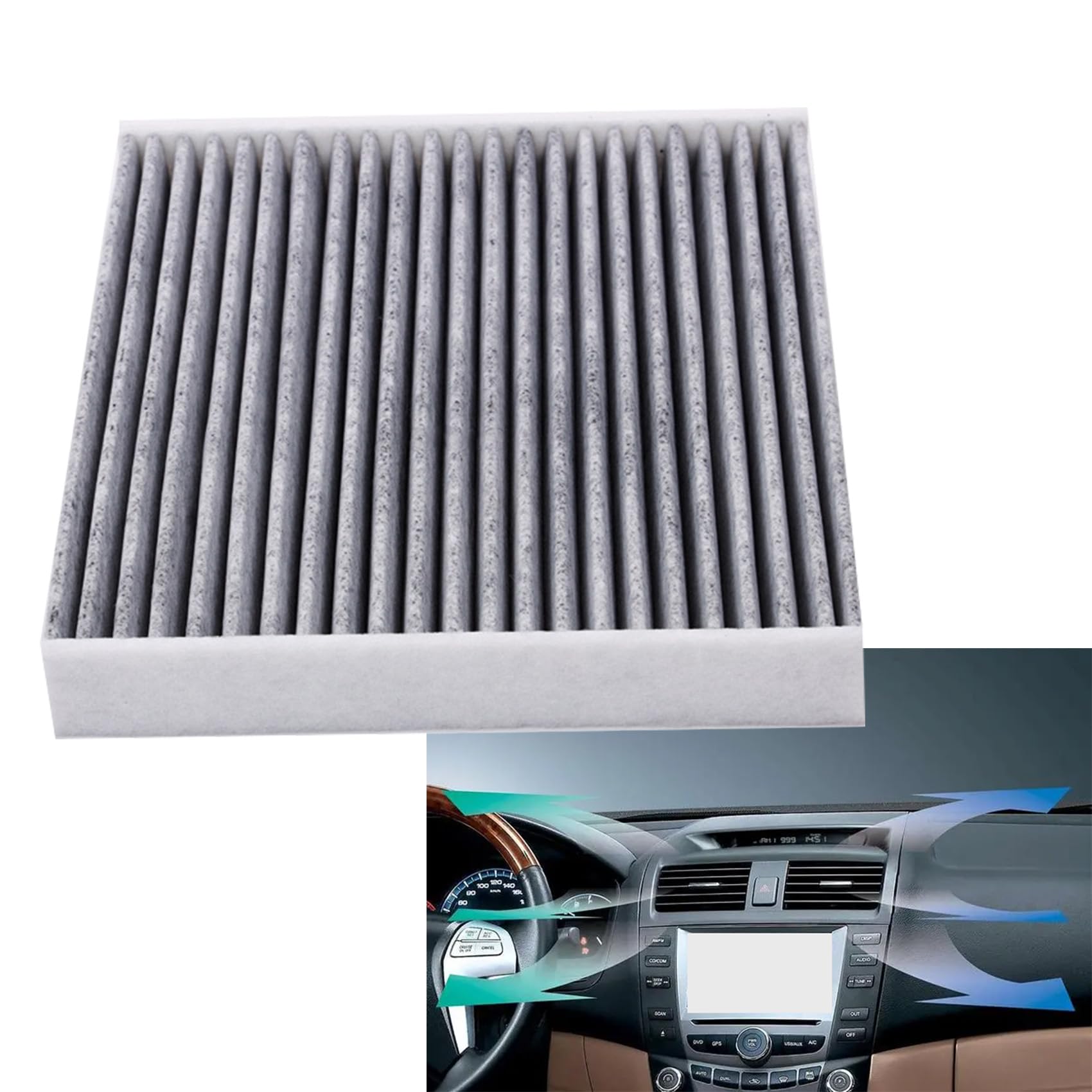 Snapklik.com : Cabin Air Filter, High Grade Activated Carbon Air Filter ...