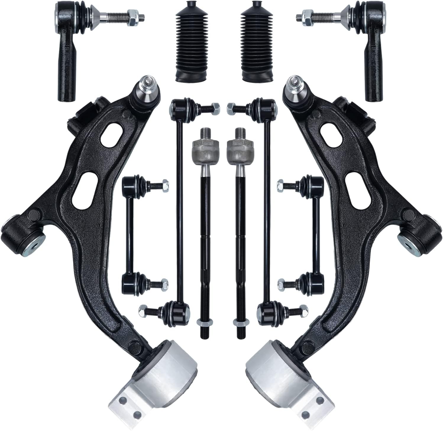 Amazon.com: HAWK BROTHER 12 pcs Suspension Kit Front Lower Ball Joint ...