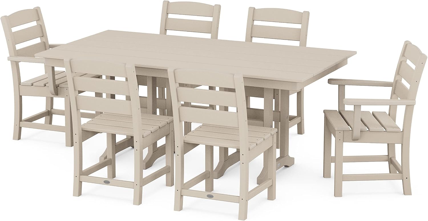 Amazon.com: POLYWOOD® Lakeside Dining Set, Sand : Patio, Lawn & Garden