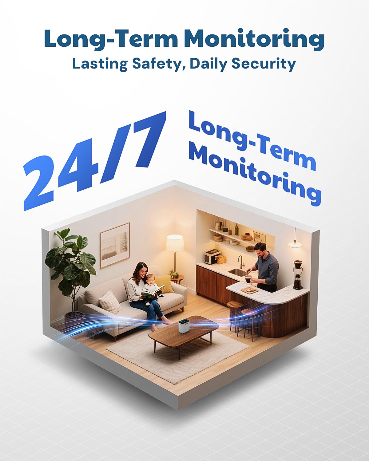 Snapklik.com : AEGTEST HOUND-3786 Home Radon Monitor, Long-Term Logging ...